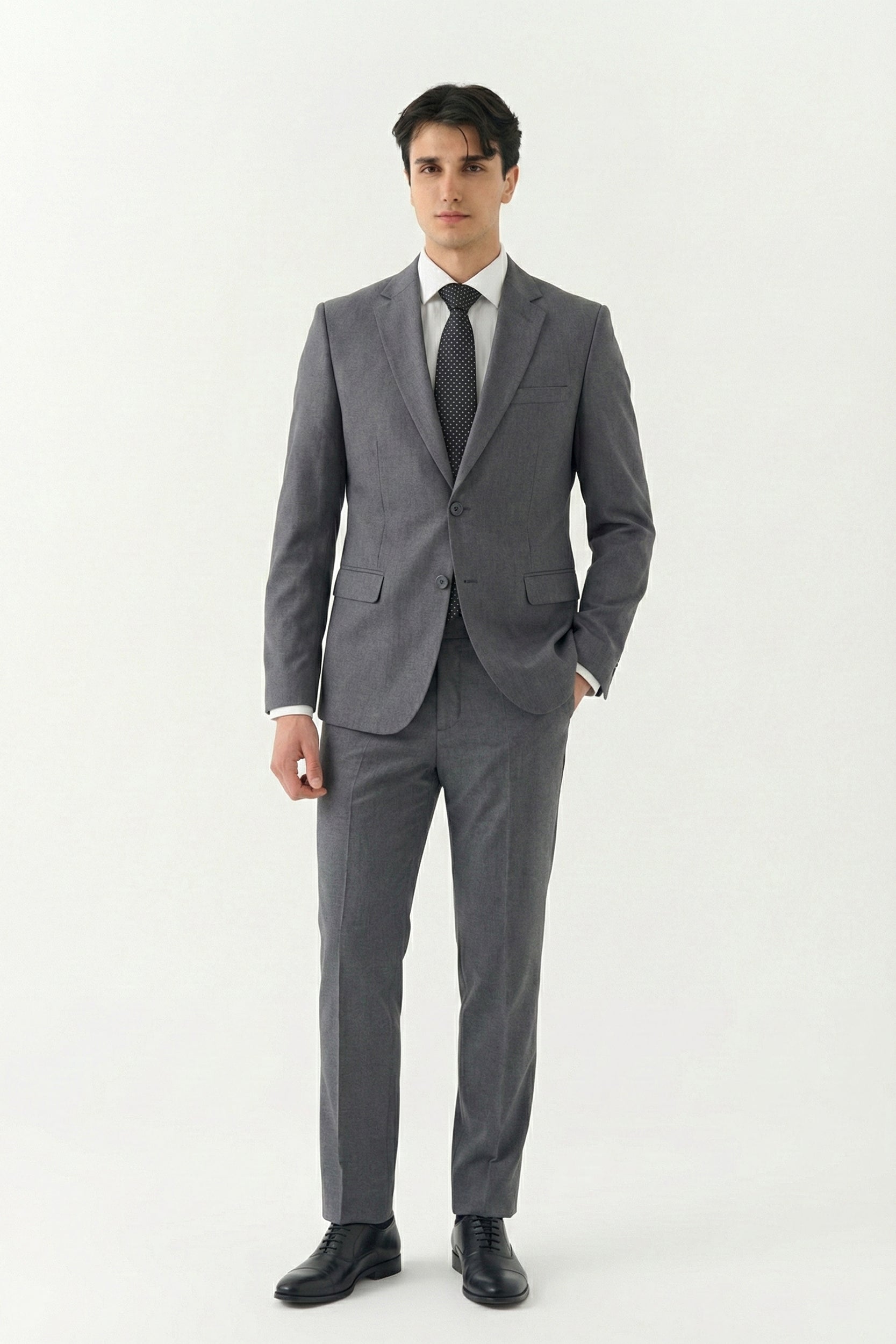 Solid Grey Two-Piece Suit – Monark Clothing