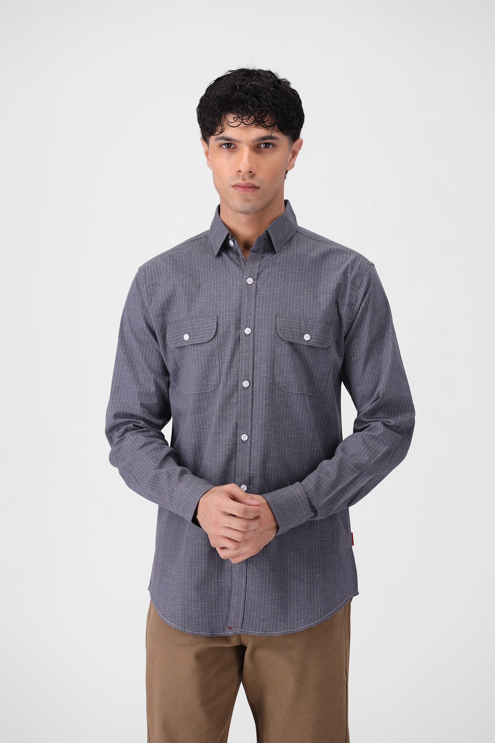 Charcoal Button Down Shirt – Monark Clothing