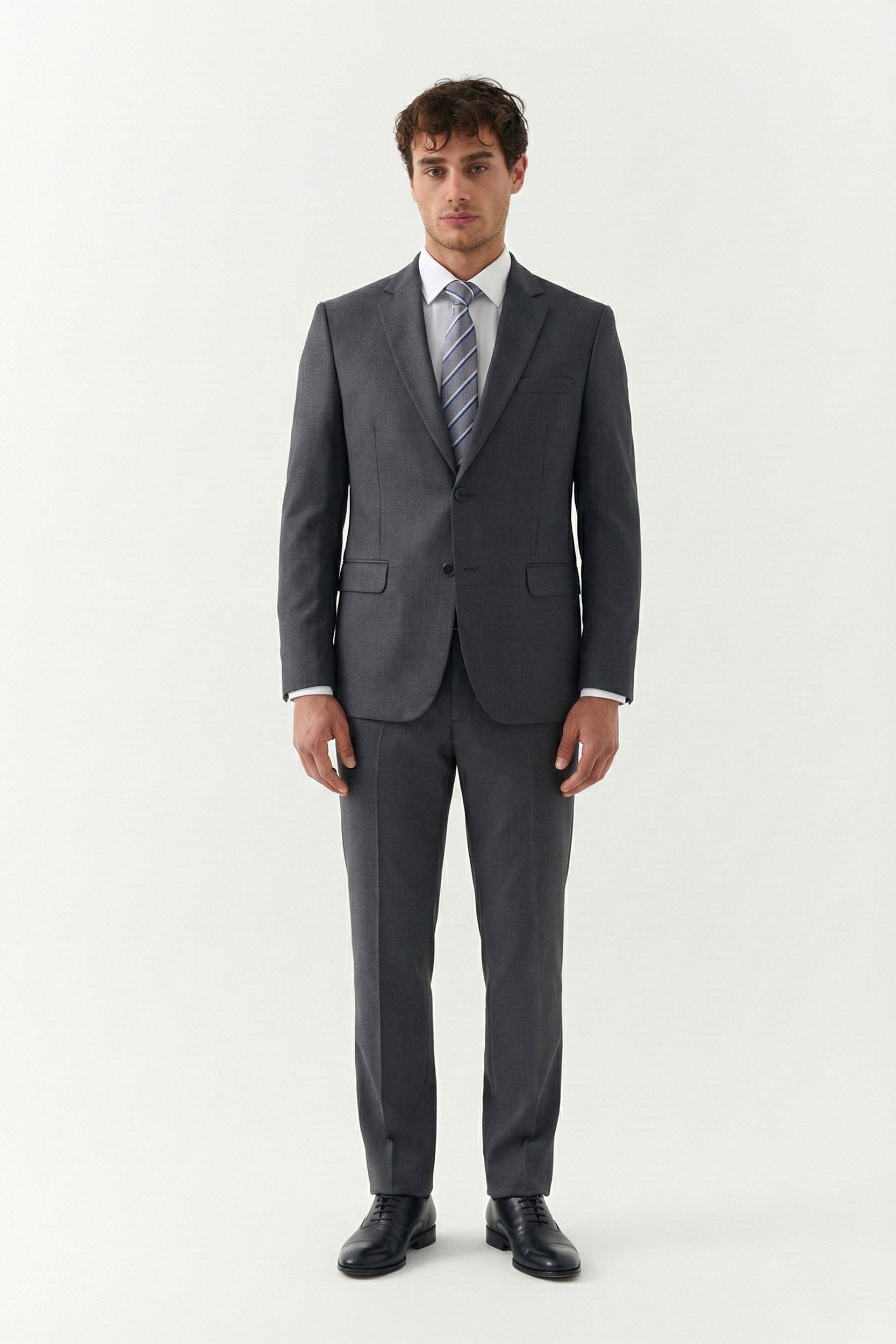 Dark Grey Two-Piece Suit – Monark Clothing
