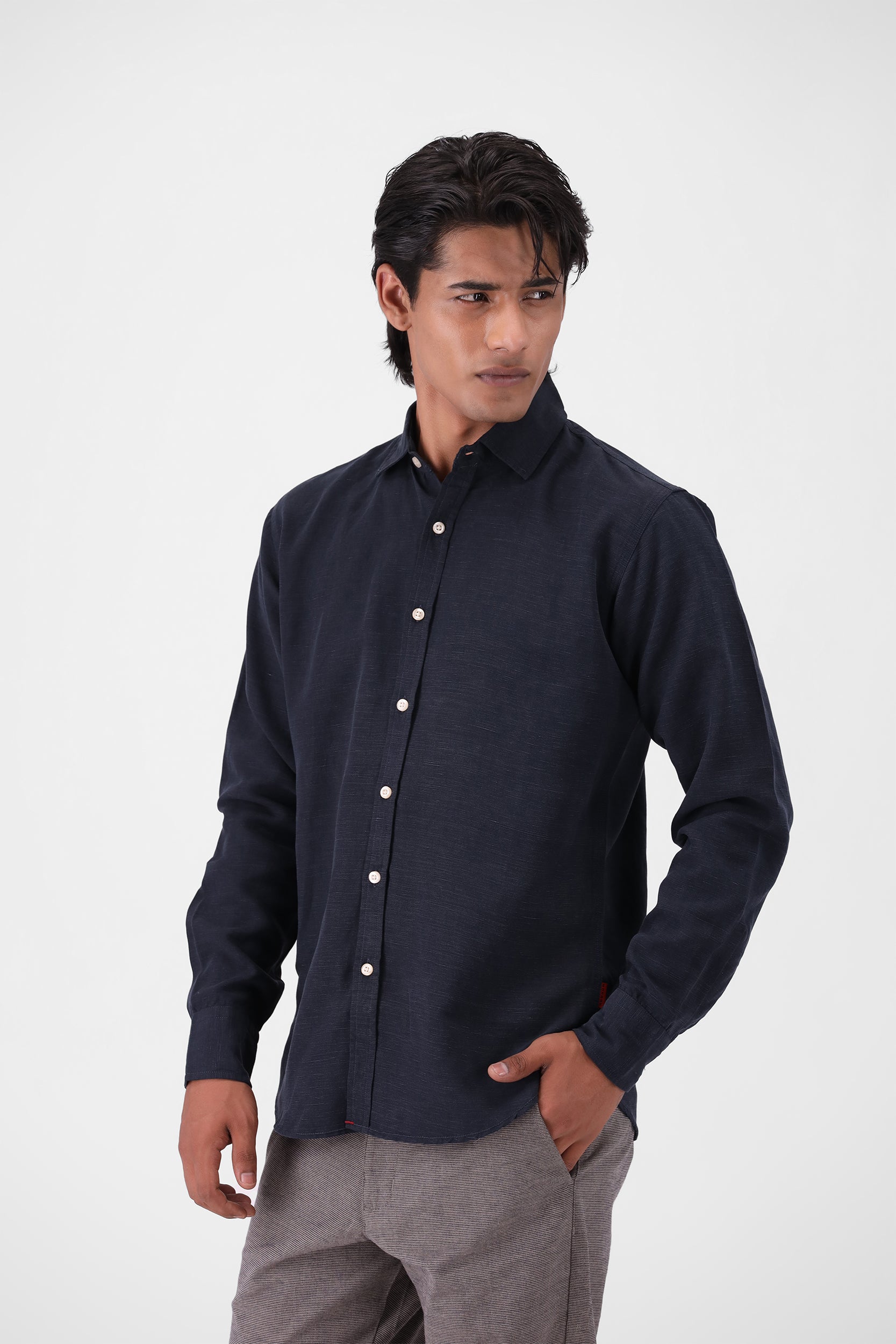 Navy Blue Button Down Shirt – Monark Clothing
