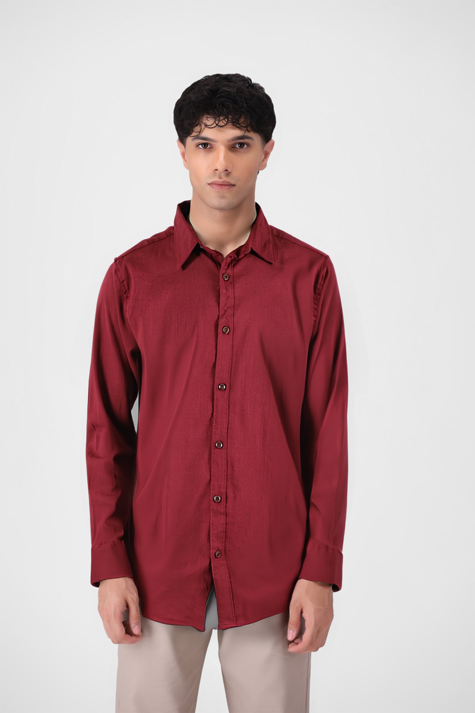 Maroon Casual Shirt – Monark Clothing