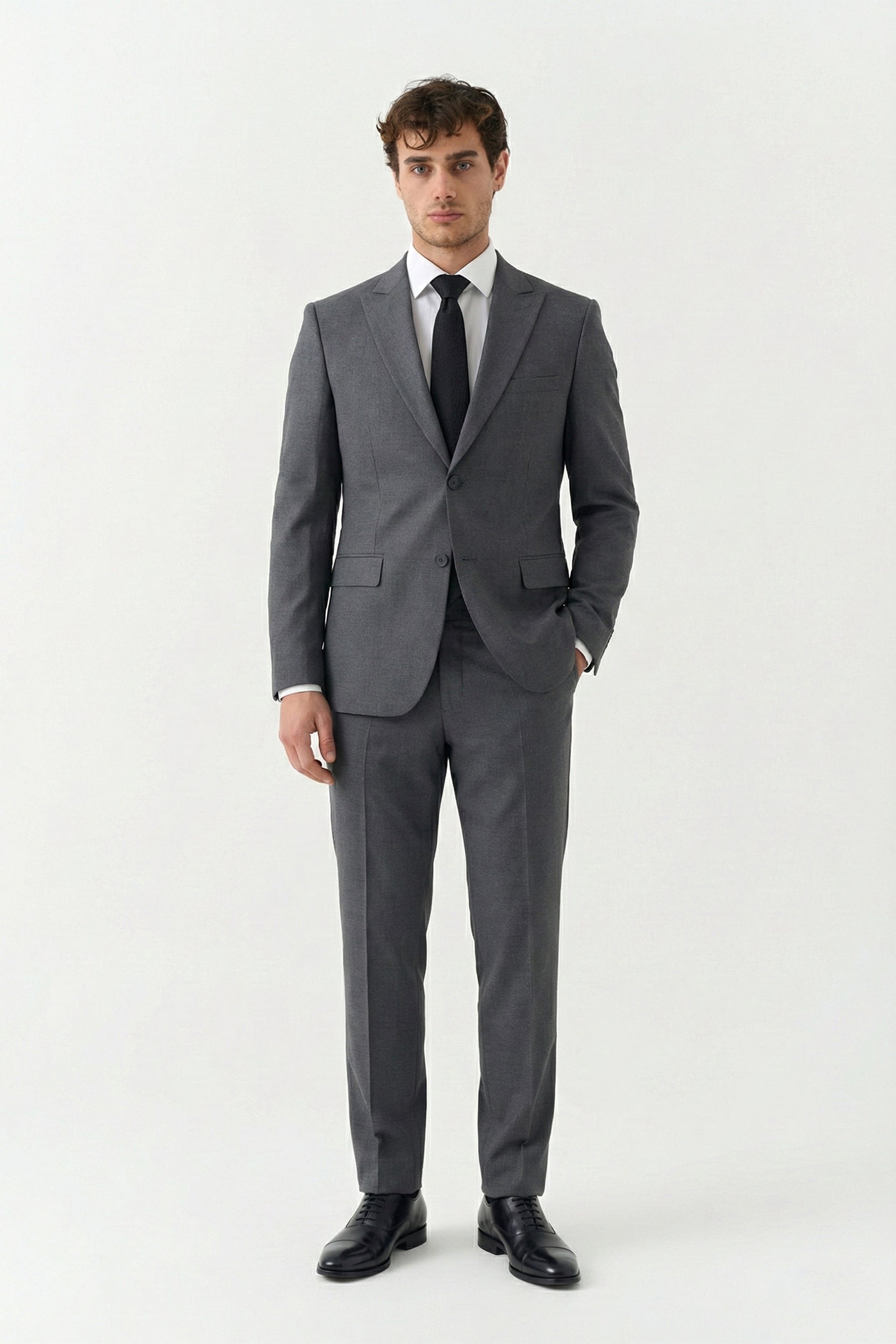 Grey Two Piece Suit – Monark Clothing