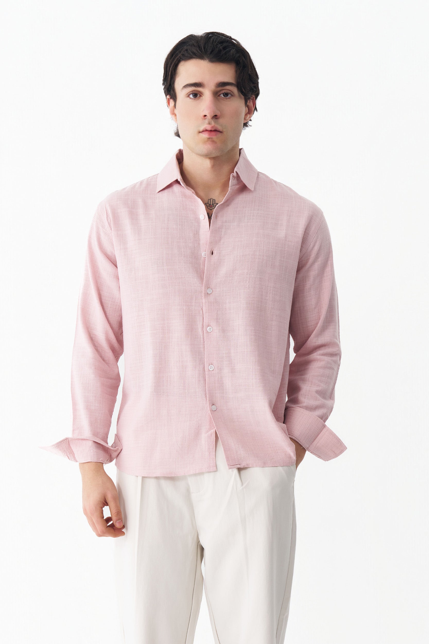 PINK CASUAL SHIRT – Monark Clothing