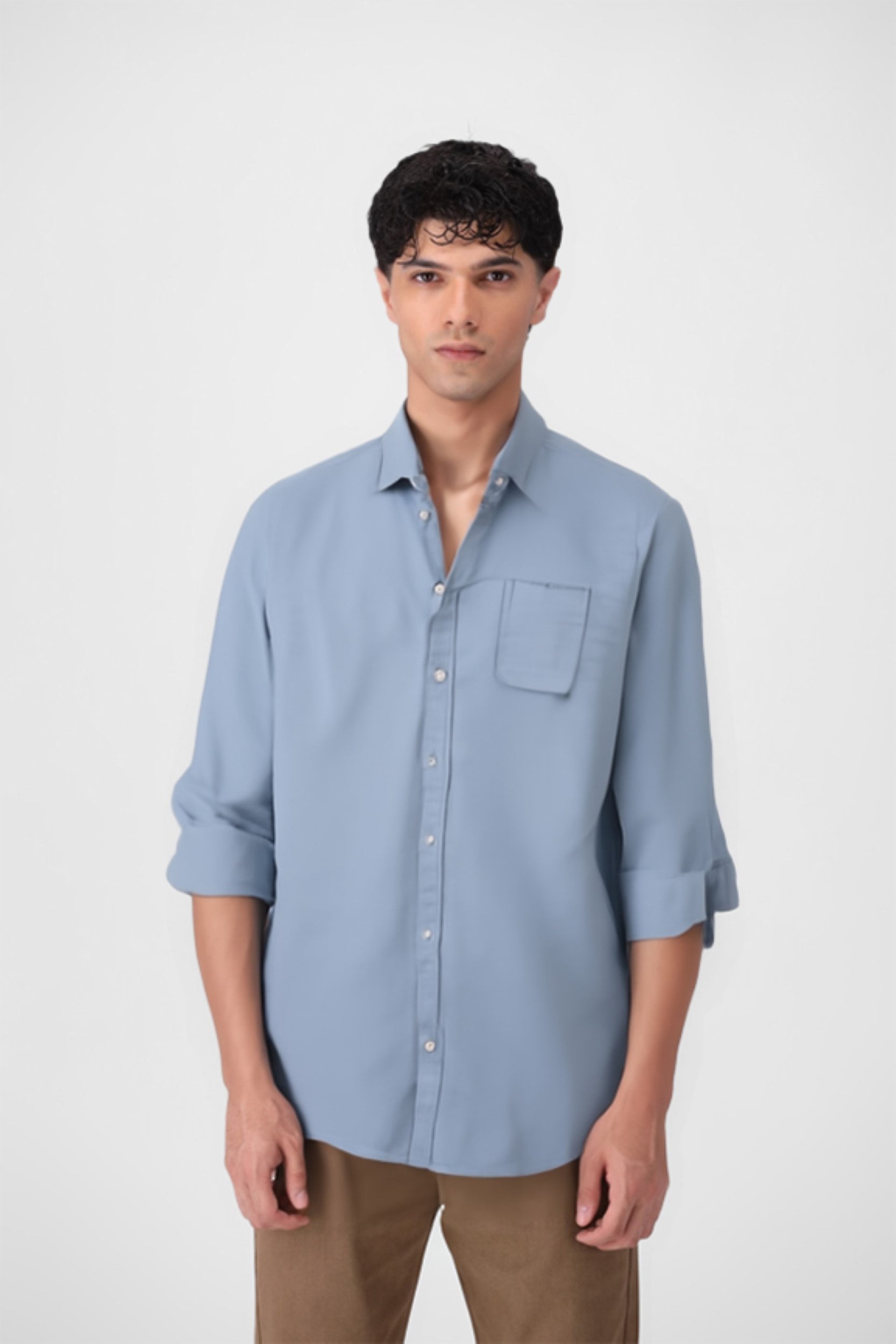Light Blue Casual Shirt – Monark Clothing