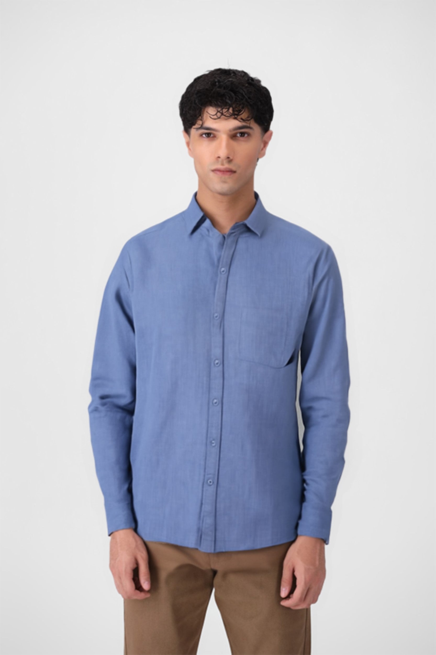 Ocean Blue Casual Shirt – Monark Clothing