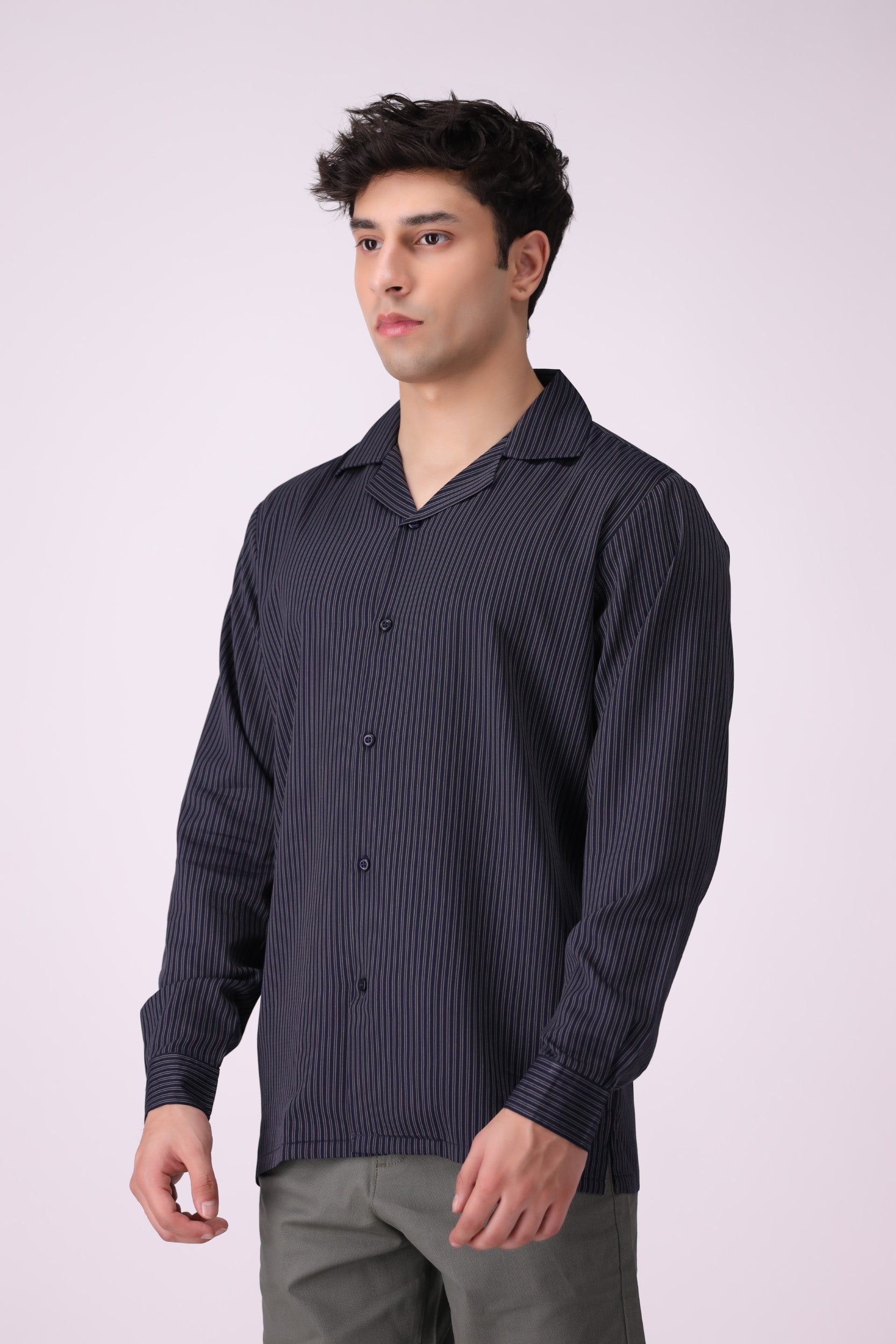 CampCollar Black Half-Sleeves Shirt – Monark Clothing
