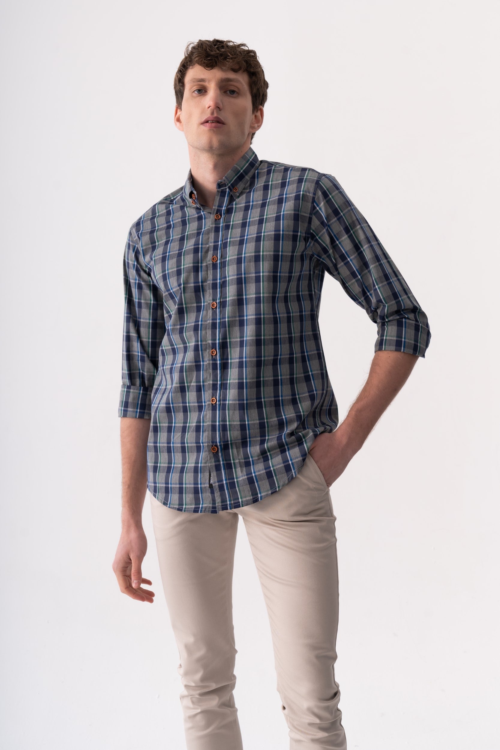 CHECK SLIM FIT SHIRT – Monark Clothing